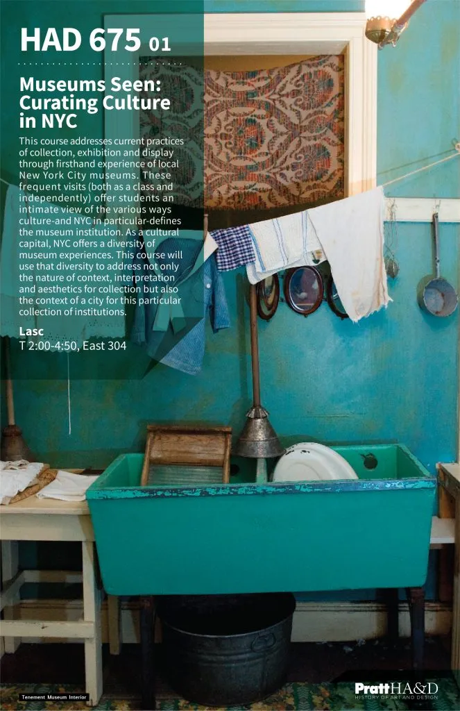 2019 Fall Elective Courses – History of Art and Design Department at Pratt Institute